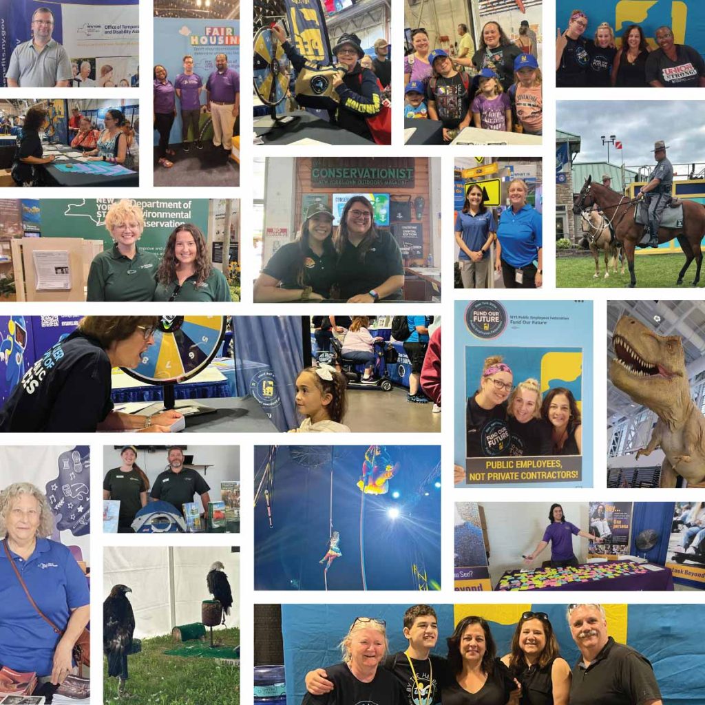 PEF members educate NYS Fair patrons about state services - PEF